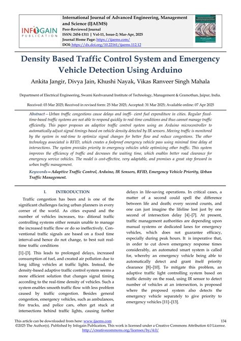 Density Based Traffic Control System And Emergency Vehicle Detection