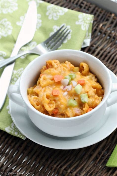Slow Cooker Buffalo Chicken Macaroni And Cheese Snappy Gourmet