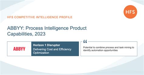 Abbyy Process Intelligence Product Capabilities 2023 Hfs Research