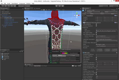 Cloth Component Not Working Unity Engine Unity Discussions