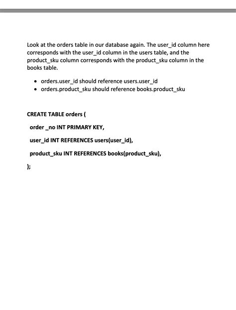 1 To Create A Database Use The Command Create