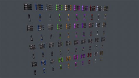 3d Model Sci Fi Bullets Pbr Vr Ar Low Poly Cgtrader