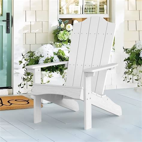 Adirondack Chair Outdoor Furniture White Plastic Patio Chair With Wood