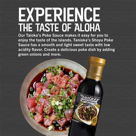 Aloha Shoyu Tanioka Poke Sauce Smooth And Light