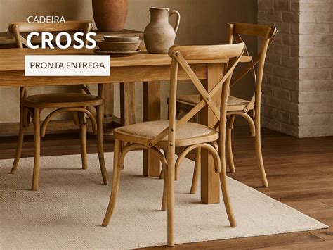 Cadeira Cross Clássica Rústica E Ainda Moderna