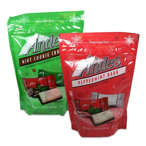 Andes Mint Cookie Crunch And Peppermint Bark 1128oz Variety Pack Of 2