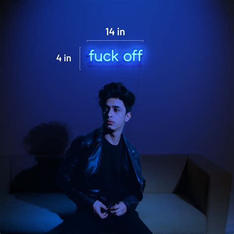 Fuck Off Blue Led Neon Sign Ancient Neon