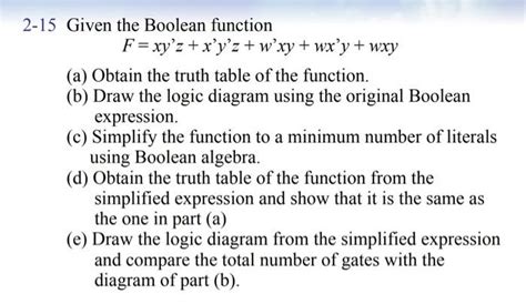 solved f xy′z x′y′z w′xy wx′y wxy a obtain the truth table