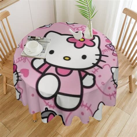 Hello Kitty Tablecloth Anime For Dining Table Picnic T 50x50in Hello Kitty Merch