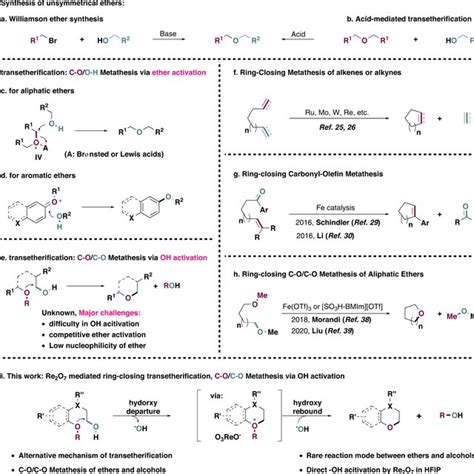 Synthesis Of Unsymmetrical Ethers And Transetherification Reactions A