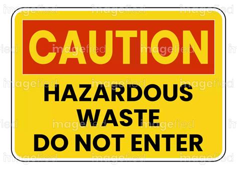 Caution Hazardous Waste Do Not Enter Sign Sticker Printable Imagefied