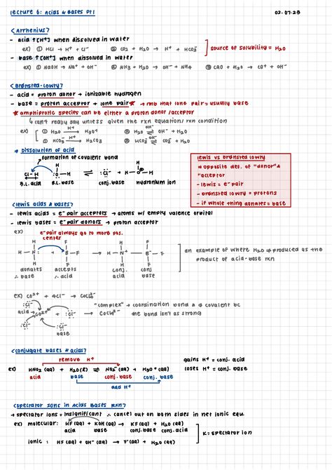 Acids And Bases Studocu