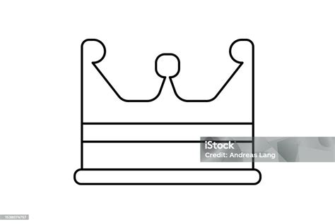 크라운 라인 아이콘 미니멀리스트 킹 심볼 아트 로얄 사인 아트웍 공주에 대한 스톡 벡터 아트 및 기타 이미지 공주 국왕 독일 Istock