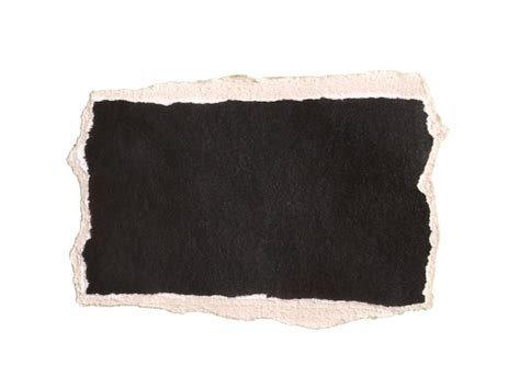 Premium Photo Black Paper Framed Text Torn In The Shape Of A