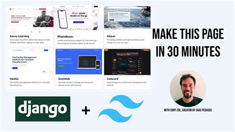 building a website gallery with django and tailwind css youtube