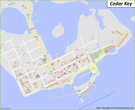 Top Tourist Attraction And Places Map Of Cedar Key Usa Tourist Places Guide