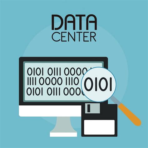 Premium Vector Secure Computer With Data Center Elements