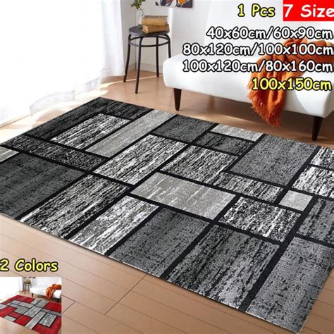 3d Nordic Geometric Pattern Carpets 2 Color Living Room Bedroom Rug