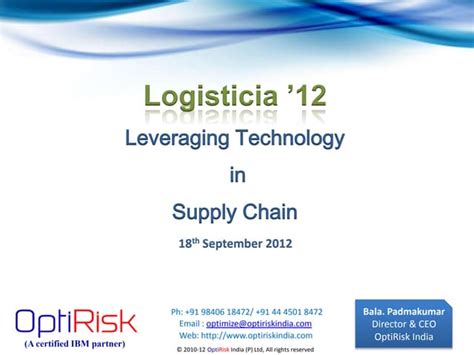 Ibm Ilog Odme Based Solution Webinar Ppt