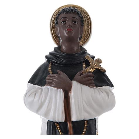St Martin De Porres Statue In Plaster 30 Cm Online Sales On