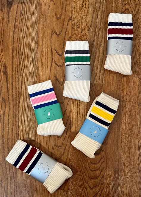 Retro Striped Tube Socks Usa Cotton Athletic Socks Etsy