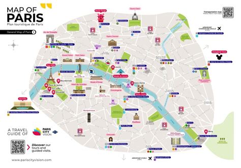 Map Of Paris Attractions Printable Printable