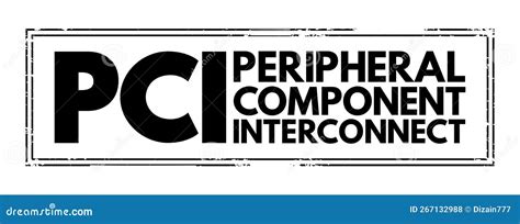 Pci Peripheral Component Interconnect Is A Local Computer Bus For Attaching Hardware Devices