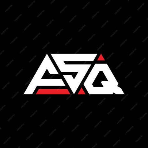 Premium Vector Fsq Triangle Letter Logo Design With Triangle Shape