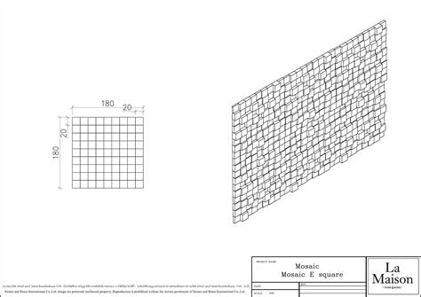 Mosaic E Square Ash Grey La Maison By Stone And Roses