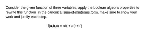 Solved Consider The Given Function Of Three Variables Apply Chegg