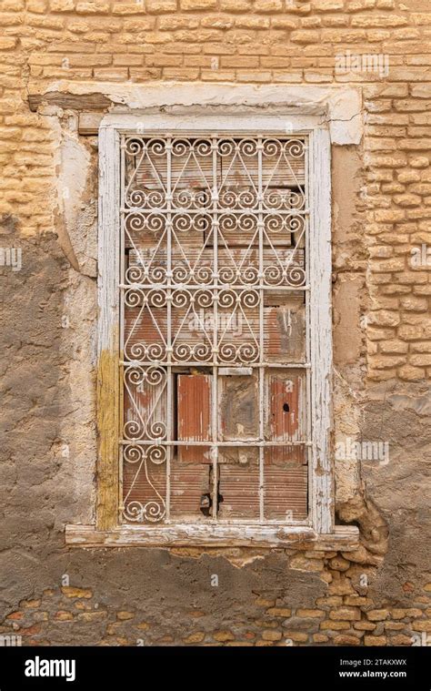 Bir Al Huffay Sidi Bouzid Tunisia Decorative Barred Window On A