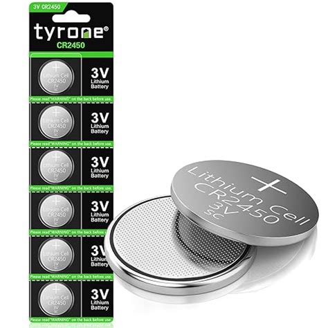 Tyrone 3v Lithium Battery High Capacity Button Cell Battery For Watch