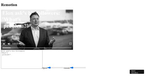 Remotion Headline Codesandbox