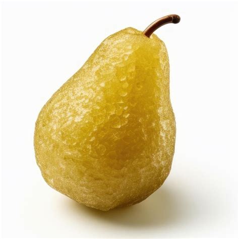 A Pear That Has A Brown Stem And Has A Brown Stem Premium Ai