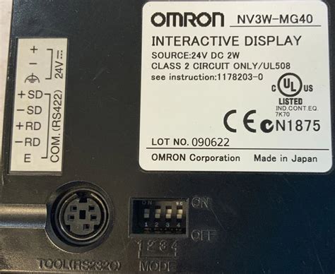 Omron Nv3w Mg40 Compact Hmi Touch Panel Available Now