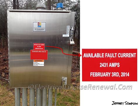 Nec Fault Current Label Fault Current Or Short Circuit Current That