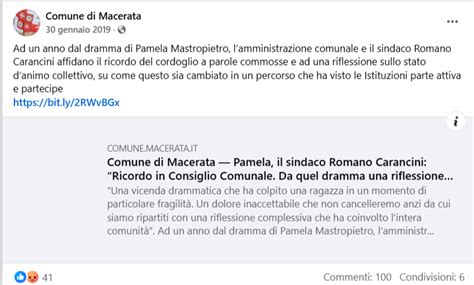 Macerata Il Pd Non Aveva Cancellato La Commemorazione Per Pamela