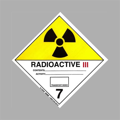 Radioactive Iii Decal 4x4 Made In Usa Dot Transportation