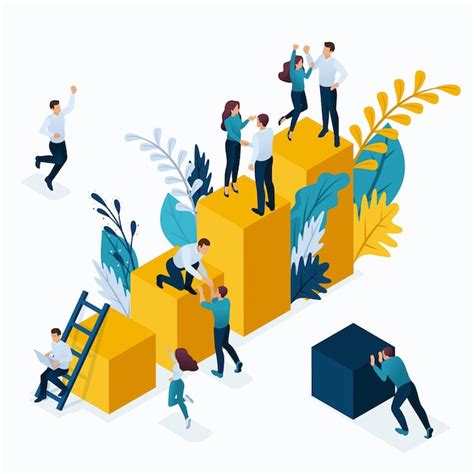 Premium Vector Template Design Article Banner Isometry The Concept Knowledge And Skills Of