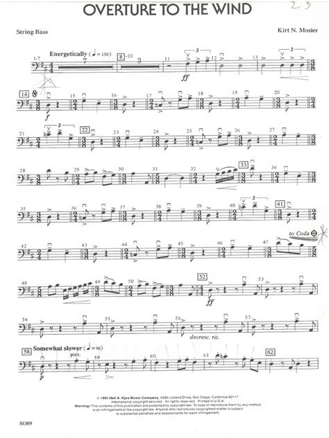 Overture To Wind Double Bass Pdf