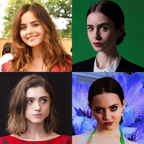 Jenna Coleman Lily Collins Natalia Dyer Iris Apatow R Celebbattles