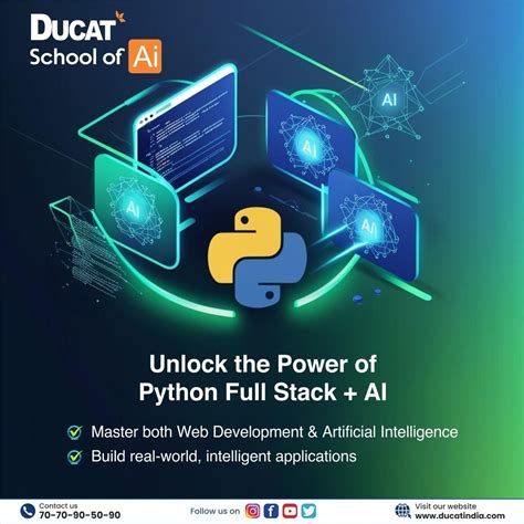 Unlock The Power Of Python Full Stack Ai With Ducat School Of Ai