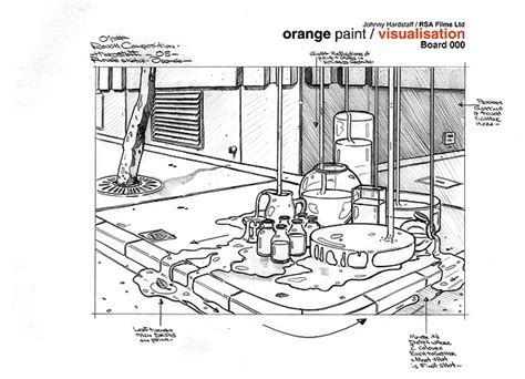 Storyboard For A Kitchen Drawing