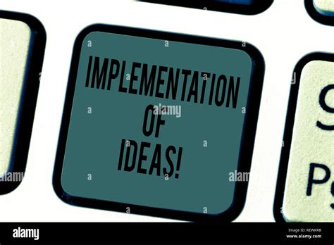 Handwriting Text Writing Implementation Of Ideas Concept Meaning
