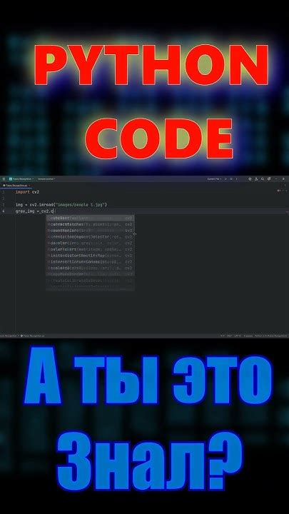 НЕЙРОСЕТИ В Open Cv ЭТО КРУТО Shorts Coding Programming Python