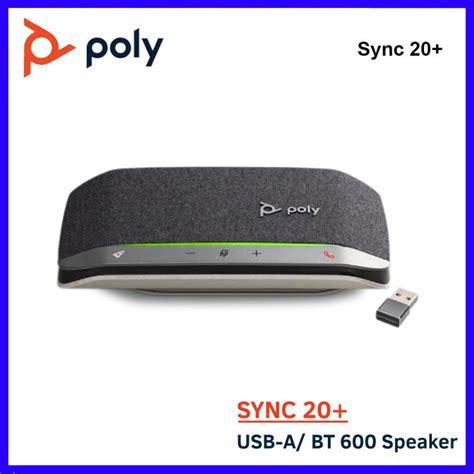 Original Poly Sync 20 Standard Smart Conference Speakerphone With