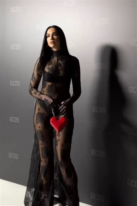Dua Lipa S Naked Dress At Milan Fashion Week 2023 Artofit