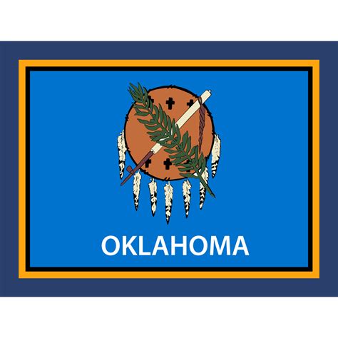Flag Of Oklahoma Sleeve Patch Ssr Jackets Patch Store