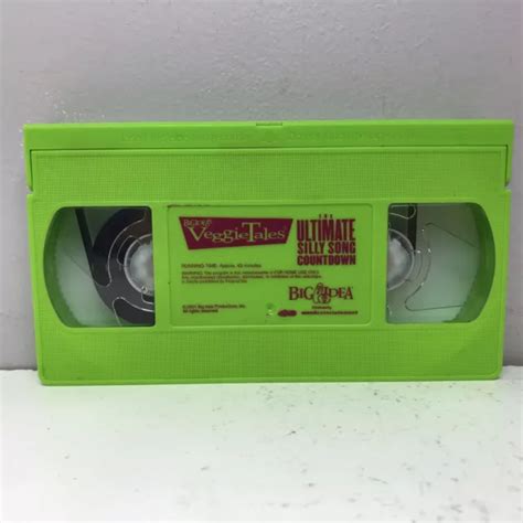 Veggietales Ultimate Silly Songs Countdown Vhs Video Tape Only