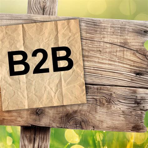 B2b Business To Business E Commerce Institutional Sales Text On